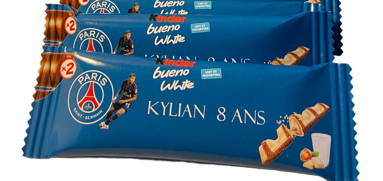 Kinder Bueno White à Personnaliser – Sab's Events